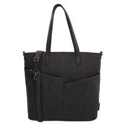 Beagles Leder-Shopper "Lourenza" in Schwarz - (B)40,5 x (H)32 x (T)14,5 cm - 41% | Damen-taschen
