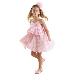 Denokids Kleid "Dotted Frills" in Rosa - 68% | Gr&ouml;&szlig;e 98 | Kinderkleider