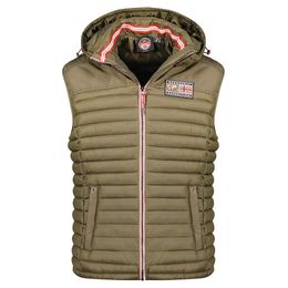 Geographical Norway Steppweste "Vadalmo" in Khaki - 70% | Gr&ouml;&szlig;e M | Herrenjacken