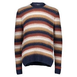 Maerz Muenchen Pullover in Hellbraun/ Dunkelblau - 76% | Gr&ouml;&szlig;e 52 | Herren-plussize