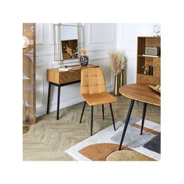 R&eacute;tro Chic Esszimmerstuhl ''Mateo'' in Gelb - (B)45 x (H)88 x (T)52 cm - 62% | Sitzmoebel