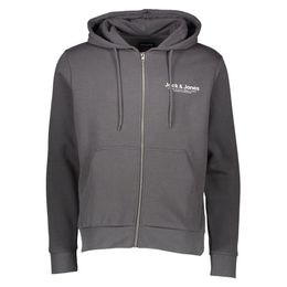Jack & Jones Jack & Jones Sweatjacke in Anthrazit - 52% | Gr&ouml;&szlig;e L | Herren-sweatshirts-jacken