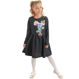 Denokids Kleid "Flower Bouquet" in Anthrazit - 70% | Gr&ouml;&szlig;e 104 | Kinderkleider