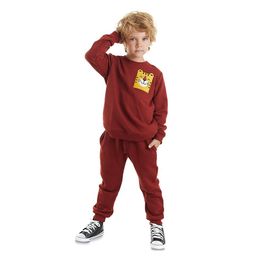 Denokids 2tlg. Outfit "Tiger" in Dunkelrot - 63% | Gr&ouml;&szlig;e 92 | Kinder-sweatshirts-jacken