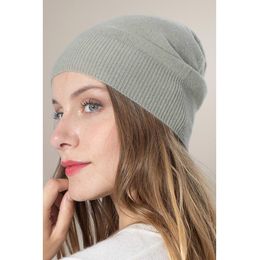 Perfect Cashmere Kaschmir-M&uuml;tze "Faith" in Hellgrau - 47% | Damen-muetzen-caps