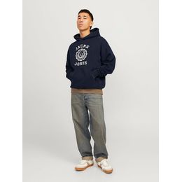 Jack & Jones Jack & Jones Hoodie "Victo" in Dunkelblau - 47% | Gr&ouml;&szlig;e M | Herren-sweatshirts-jacken
