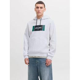 Jack & Jones Jack & Jones Hoodie in Hellgrau - 57% | Gr&ouml;&szlig;e S | Herren-sweatshirts-jacken