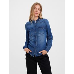 V&eacute;ro Moda Vero Moda Bluse in Blau - 48% | Gr&ouml;&szlig;e S | Damen-blusen