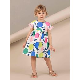 Denokids Kleid "Fruits" in Wei&szlig;/ Bunt - 72% | Gr&ouml;&szlig;e 116 | Kinderkleider