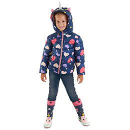 Denokids Steppjacke "Unicorn" in Dunkelblau - 67% | Gr&ouml;&szlig;e 92 | Kinderjacken