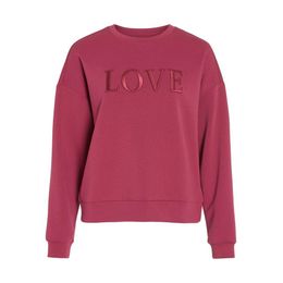 Vila Sweatshirt "Vireflect" in Bordeaux - 51% | Gr&ouml;&szlig;e S | Damen-sweatshirts-jacken