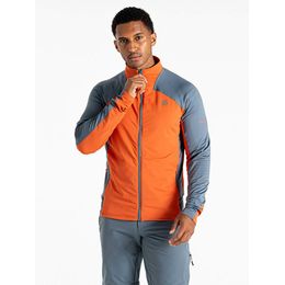 Dare 2b Fleecejacke "Substratum IV" in Orange/ Grau - 74% | Gr&ouml;&szlig;e XL | Herren-pullover-sport