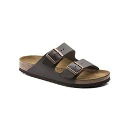 Birkenstock Leder-Pantoletten "Arizona" in Dunkelbraun - Weite N - 14% | Gr&ouml;&szlig;e 40 | Damen-pantoletten