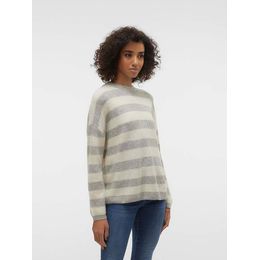 V&eacute;ro Moda Vero Moda Pullover in Grau/ Creme - 47% | Gr&ouml;&szlig;e M | Damen-pullover-cardigans
