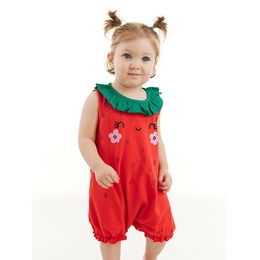 Denokids Jumpsuit "Strawberry" in Rot - 62% | Gr&ouml;&szlig;e 62/68 | Babyoveralls