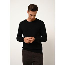 Just Cashmere Kaschmir-Pullover "Gabin" in Schwarz - 69% | Gr&ouml;&szlig;e L | Herren-plussize
