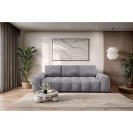OTTO home 3-Sitzer &raquo;AZITA optionale Schlafsofa mit Bettkasten, Breite 253cm&laquo; Sofa mit Wellenunterfederung, Bubble-Optik, Verl&auml;ssliche Qualit&auml;t 100% 