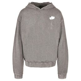 Merchcode Herren Kapuzenpullover &raquo; Love In The Air Acid Washed Oversize Hoody&laquo; 1 Stk. M