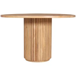 Sit Esstisch &raquo;Ribbed Side Table High&laquo; mit S&auml;ulenfu&szlig; im extravaganten Ribbed-Look beige