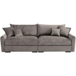 Home Affaire Big-Sofa &raquo;Finka, Breite 247 cm&laquo; Mega-Sofa, Cord oder Chenille-Struktur, mit Federkern & 4 Zierkissen 100% Polyester