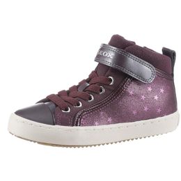 Geox M&auml;dchen &raquo;J KALISPERA GIRL I&laquo; High Top Sneaker, Schn&uuml;rboots, Freizeitschuh mit Gummizug lila 26