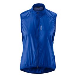 Gonso Damen &raquo;Road Vest Wind W&laquo; Damen Weste, atmungsaktive Radweste, leichte Windweste, Tight Fit blau 36