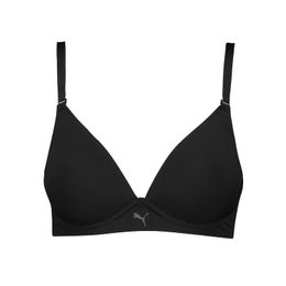 Puma Damen Puma B&uuml;gel-BH &raquo;Puma WOMEN MICROFIBER SOFT PADDED BRA&laquo; mit wendbaren und verstellbaren Tr&auml;gern, Logodruck vorn 70, Cup B
