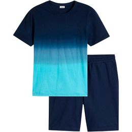 bonprix Herren bonprix T-Shirt &raquo;T-Shirt und Sweat-Bermuda (2-tlg.Set) aus reiner Baumwolle&laquo; Set, 2, 2 Stk. regular fit, Kurzarm, zweiteiliges Set mit 