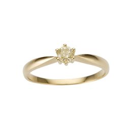 Firetti Damen &raquo;Schmuck Geschenk Gold 750 Damenring Verlobungsring Goldring Solit&auml;r&laquo; mit Brillant gold