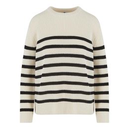 Urban Classics Damen Urban Classics Fleecepullover &raquo; Damen Ladies Rib Striped Sweater&laquo;, 1 Stk. M