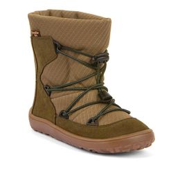 froddo M&auml;dchen froddo &raquo;BAREFOOT TEX TRACK&laquo; Snowboots, Winterstiefel mit TEX-Membrane gr&uuml;n 28