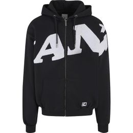 Karl Kani Herren Kapuzenpullover &raquo; Herren KM242-035-3 KK Wavy Retro Os Full Zip Hoodie&laquo; 1 L
