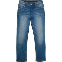 bonprix Kinder bonprix Slim-fit-Jeans mit verstellbarem Bund, 5-Pocket-Stil, aus Stretch-Material blau 146, N-Gr