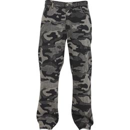 Urban Classics Herren Urban Classics Cargojeans &raquo; Laser Camo Printed Jeans&laquo; 40, Normalgr&ouml;&szlig;en