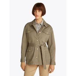 Tommy Hilfiger Damen &raquo;GOLD BUTTON UTILITY JACKET&laquo; mit goldfarbenem Knopf braun XXXL(46)