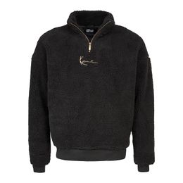 Karl Kani Herren Sweatshirt &raquo; Herren SMALL SIGNATURE TEDDY TROYER BLACK&laquo;, 1 Stk. L