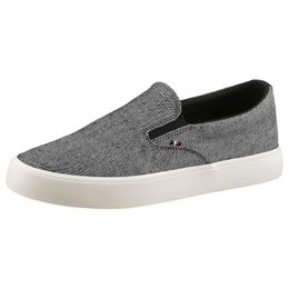 Tommy Hilfiger Damen &raquo;TH HI VULC LOW SLIP ON CH&laquo; , Freizeitschuh, Schlupfschuh, Halbschuh mit seitlichen Gummiz&uuml;gen grau 45