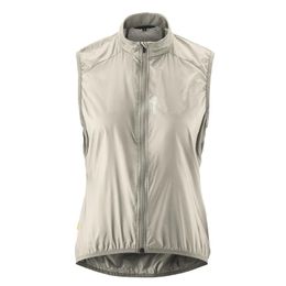 Gonso Damen &raquo;Road Vest Wind W&laquo; Damen Weste, atmungsaktive Radweste, leichte Windweste, Tight Fit grau 44