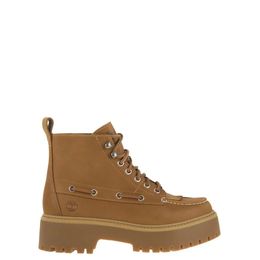 Timberland Stiefel - Stone Street - Fringed Boot With Platform - Gr. 9_5 - in Braun - f&uuml;r Damen
