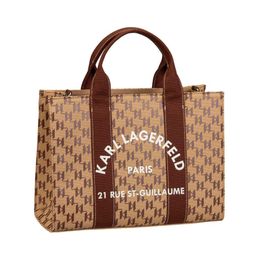 K by KARL LAGERFELD Karl Lagerfeld Handtasche K/RSG Square Mono MD Tote in Monogram Nougat Brown | Gr.: onesize