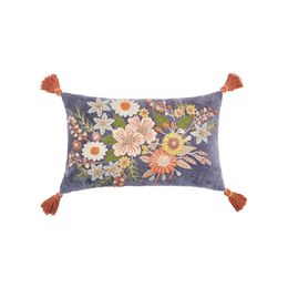 Butlers Kissen BOHEMIAN Blumen in Blau | Gr.: onesize