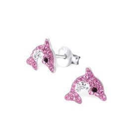 schmuck23 Silber-Ohrringe Delfin 0,7 cm x 0,8 cm | Gr.: onesize