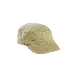 Camel Active Military Cap aus reiner Baumwolle in Olivgr&uuml;n | Gr.: onesize