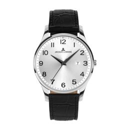 Jacques Lemans Damenuhr London mit Lederband Schwarz | Gr.: onesize