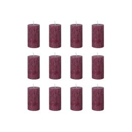 Butlers Stumpenkerze RUSTIC 12er-Set in Bordeaux | Gr.: onesize
