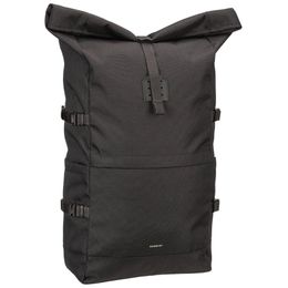 Sandqvist Rucksack Icon BP L in Black/Black Leather | Gr.: onesize