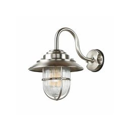 Licht-Erlebnisse Au&szlig;en Wandlampe (B)21 x (H)29 cm in Nickel matt | Gr.: onesize