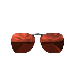 BEZLIT Clip On Sonnenbrille in Rot Verspiegelt | Gr.: onesize