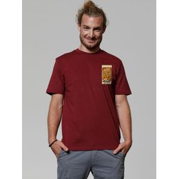 wat? Apparel T-Shirt Tarot Nachos in Weinrot | Gr.: 46