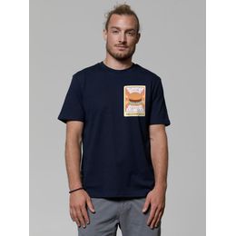 wat? Apparel T-Shirt Tarot The Hamburger in Dunkelblau | Gr.: 60